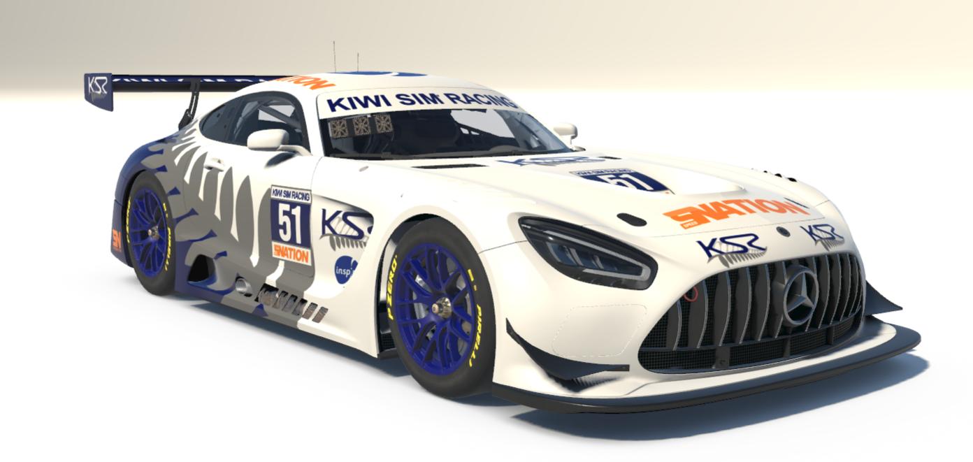 KSR - Kiwi Sim Racing - Mercedes Evo GT3 by Matthew Pluck2 - Trading Paints