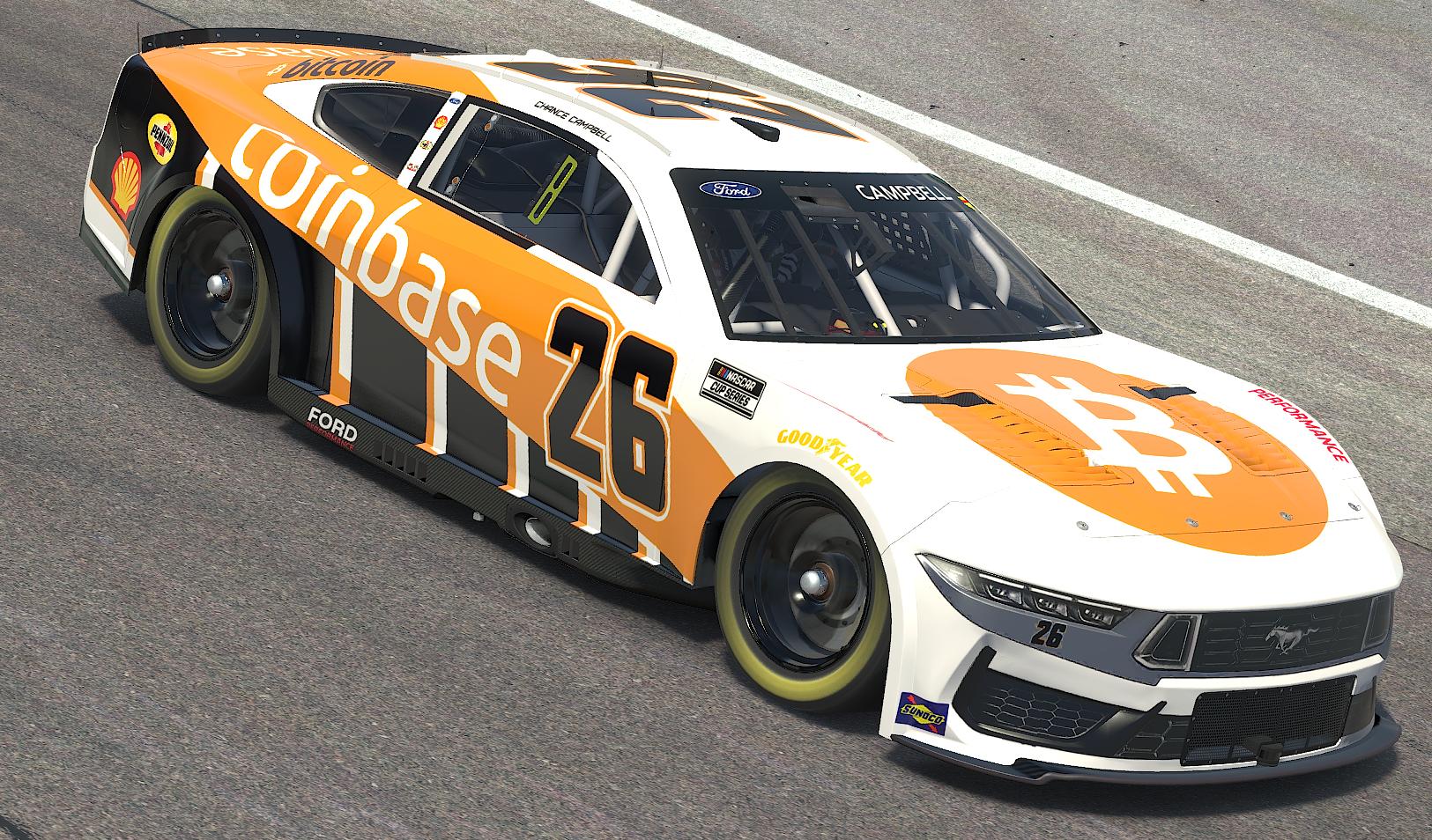 24 NextGen Mustang - Bitcoin Bitcar by Chance Campbell - Trading Paints