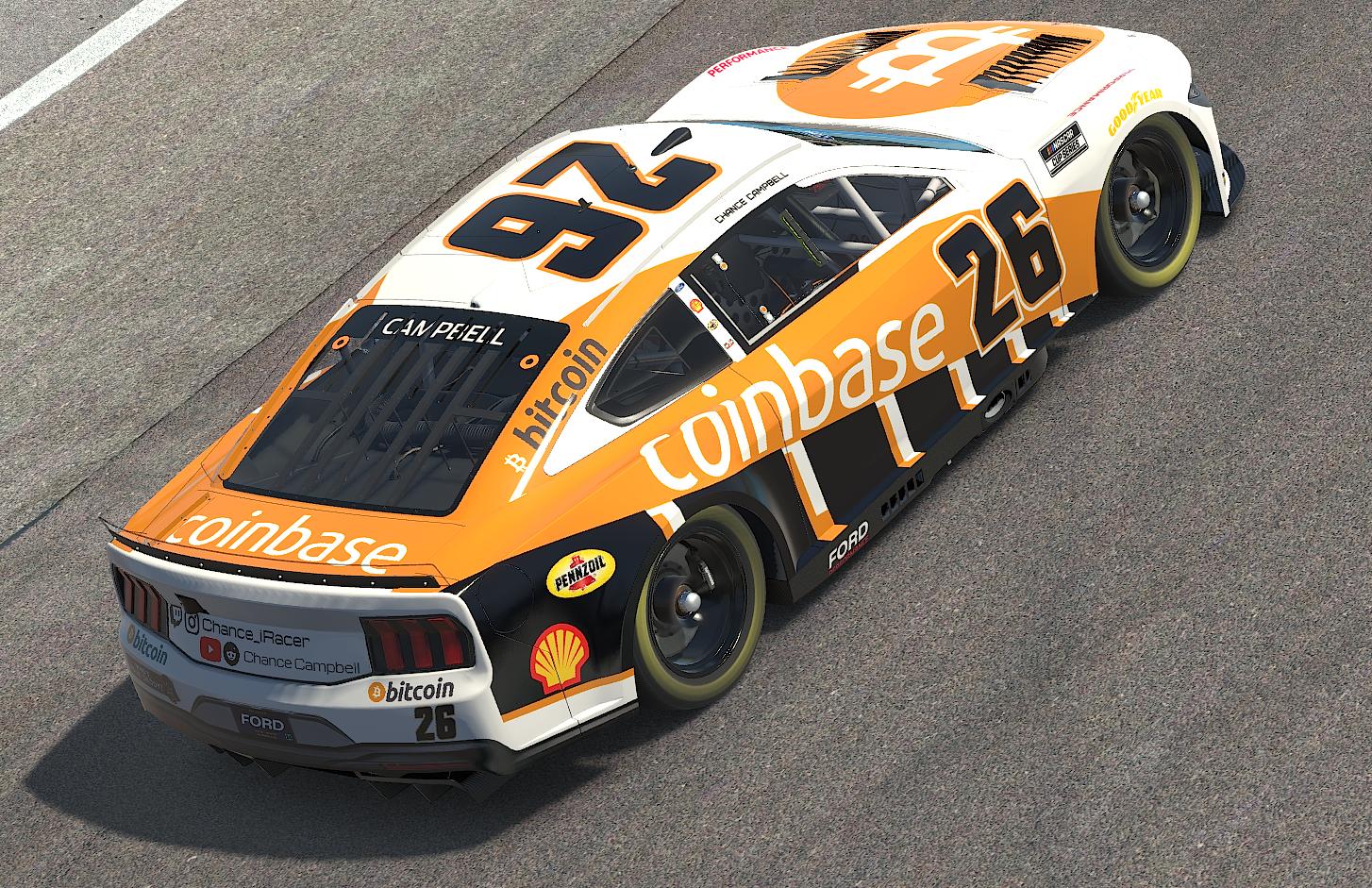 24 NextGen Mustang - Bitcoin Bitcar by Chance Campbell - Trading Paints