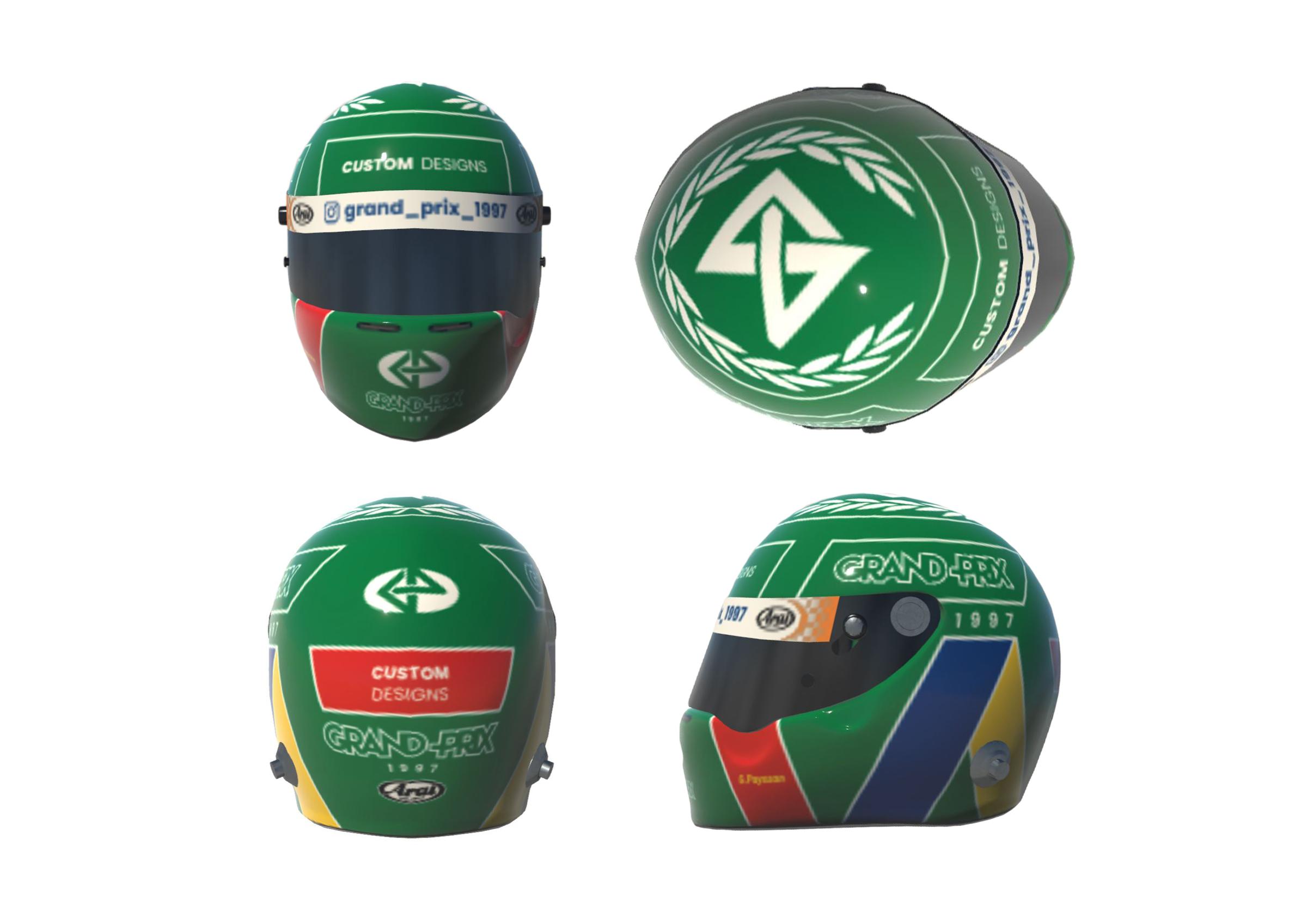 @grand_prix_1997 custom design n°22 Arlequin green by Gaël Payssan ...
