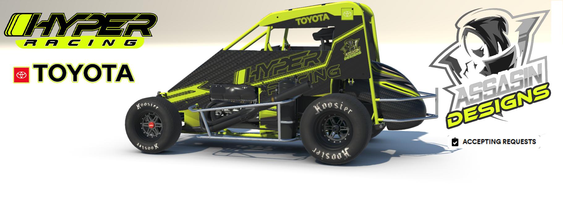 HYPER Racing CarbonFiberYellow NO NUM by Austin M. - Trading Paints