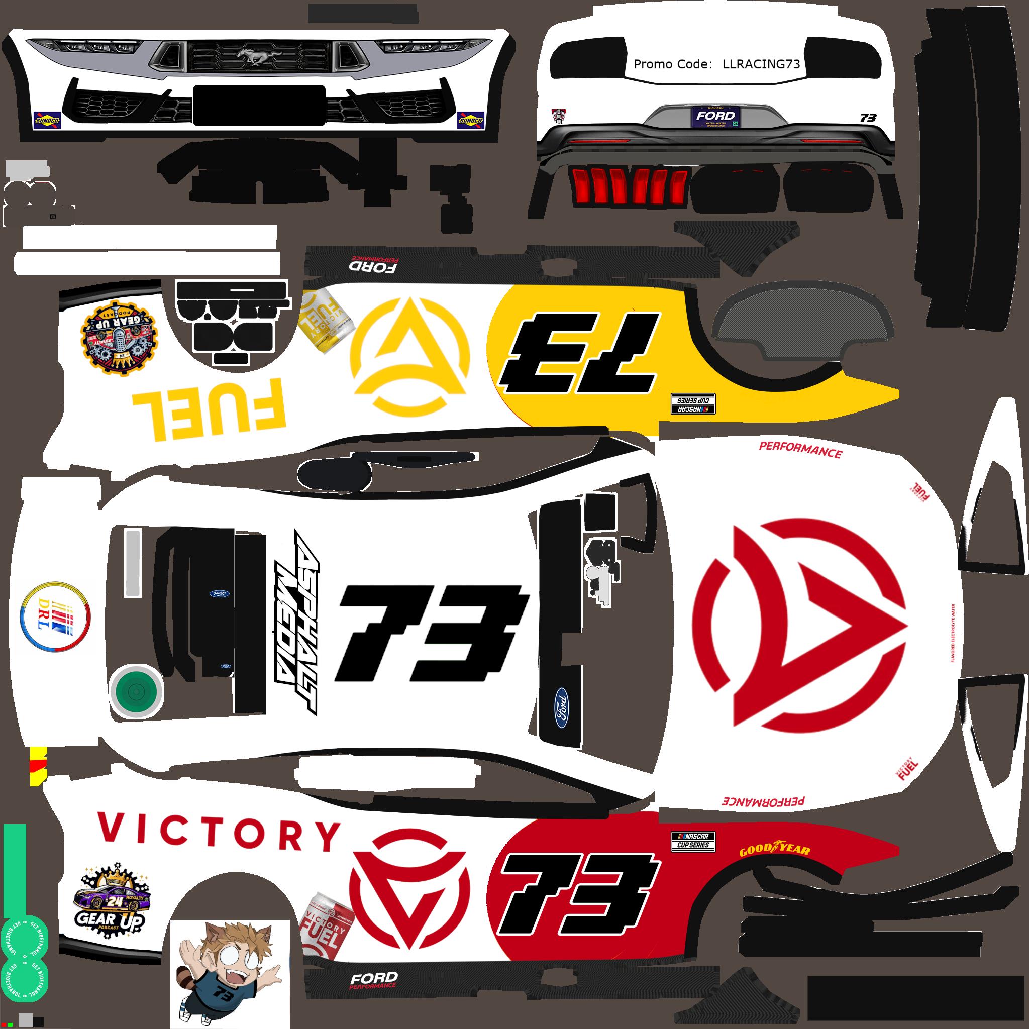 Victory Fuel Yellow and Red by Lukas Lewis - Trading Paints