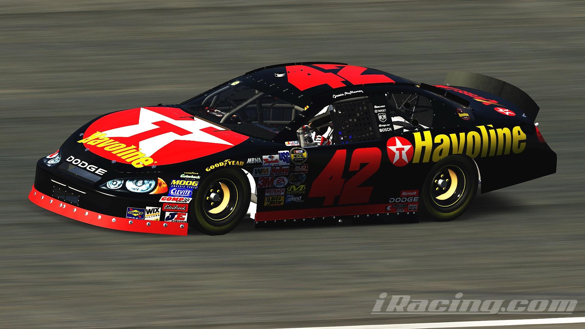 #42 Jamie McMurray 2004 Texaco Havoline Dodge Sim Stamped Number by ...