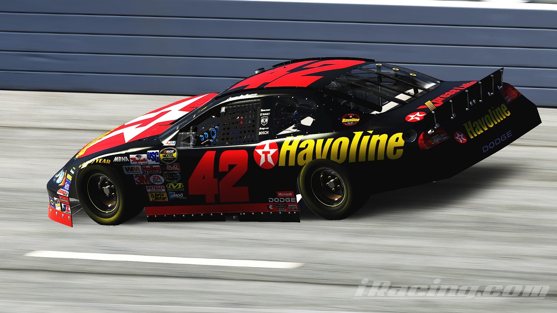 #42 Jamie McMurray 2004 Texaco Havoline Dodge Sim Stamped Number by ...