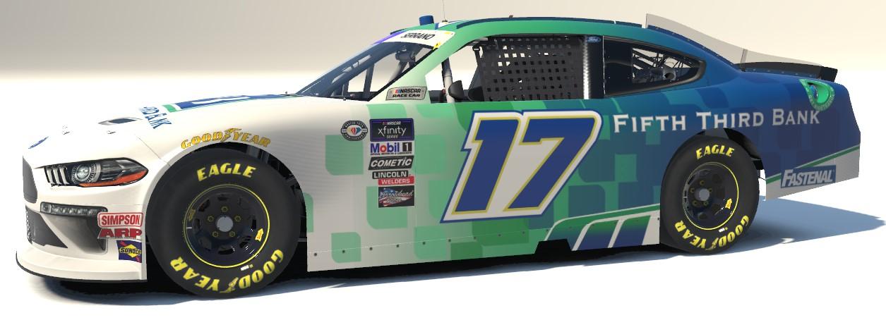 Chris Buescher 5/3 Bank Xfinity Ford Mustang by Peter Serrano - Trading ...