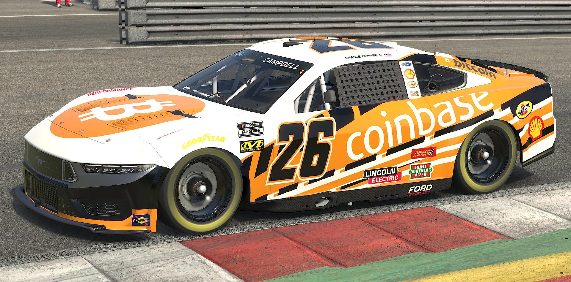 24 NextGen Mustang - Bitcoin Bitcar by Chance Campbell - Trading Paints