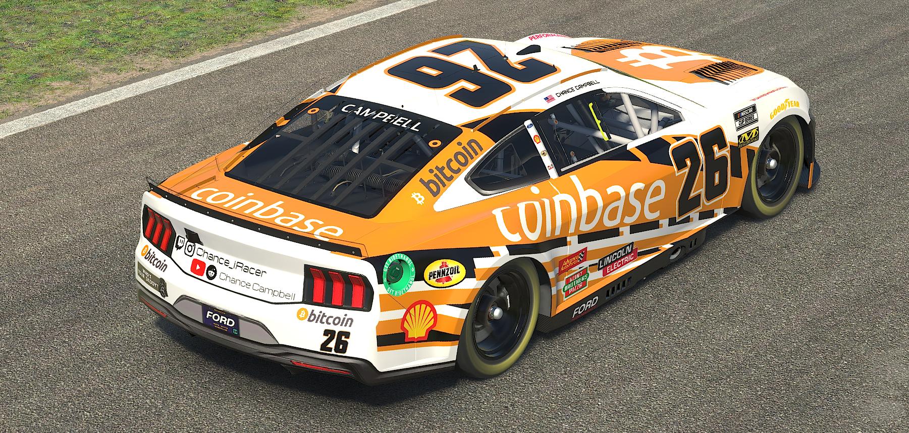 24 NextGen Mustang - Bitcoin Bitcar by Chance Campbell - Trading Paints