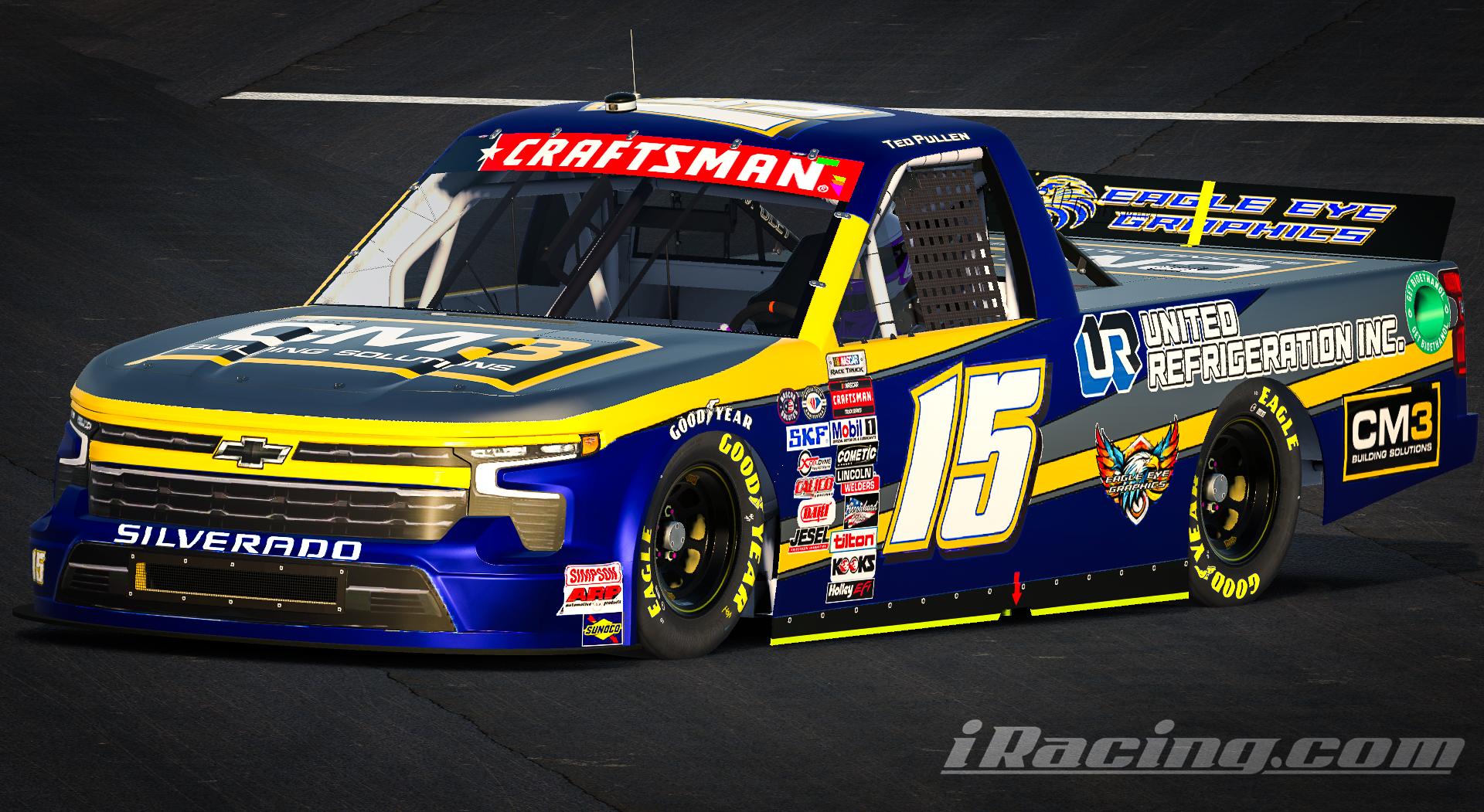 Ted Pullen Silverado Yellow Blue by Randy B. - Trading Paints