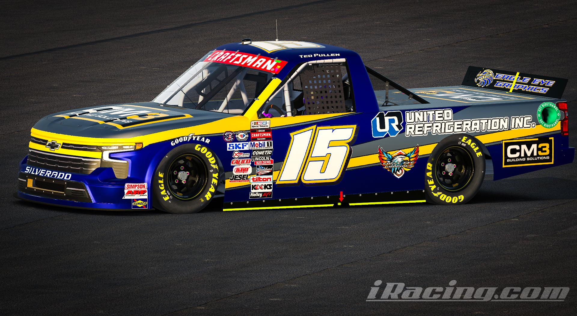 Ted Pullen Silverado Yellow Blue by Randy B. - Trading Paints