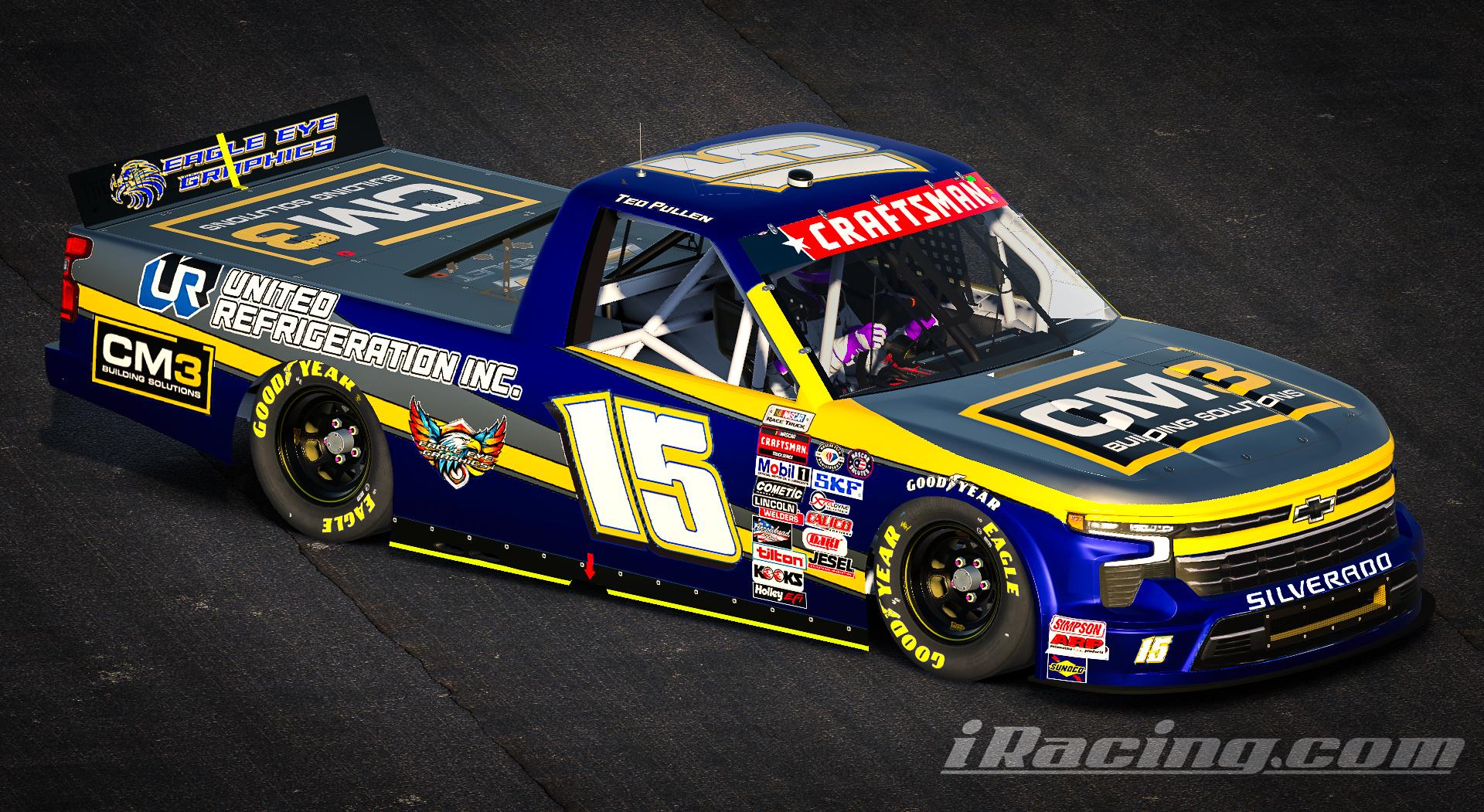 Ted Pullen Silverado Yellow Blue by Randy B. - Trading Paints