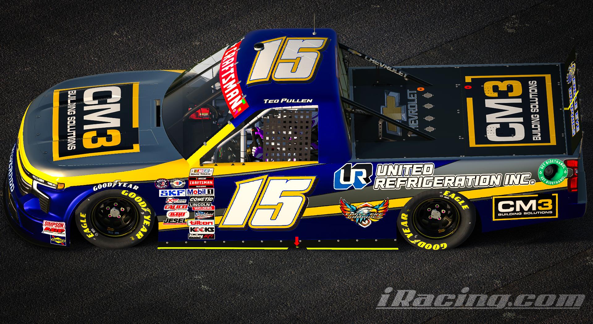 Ted Pullen Silverado Yellow Blue by Randy B. - Trading Paints