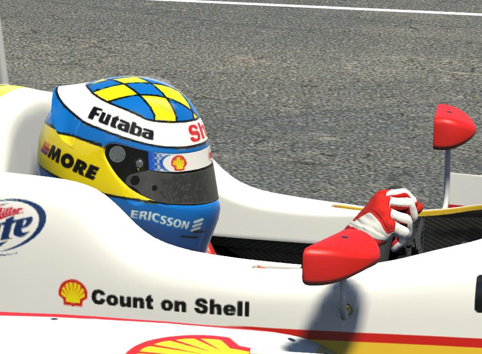 Kenny Brack Shell Helmet by Bruce Funderburg - Trading Paints