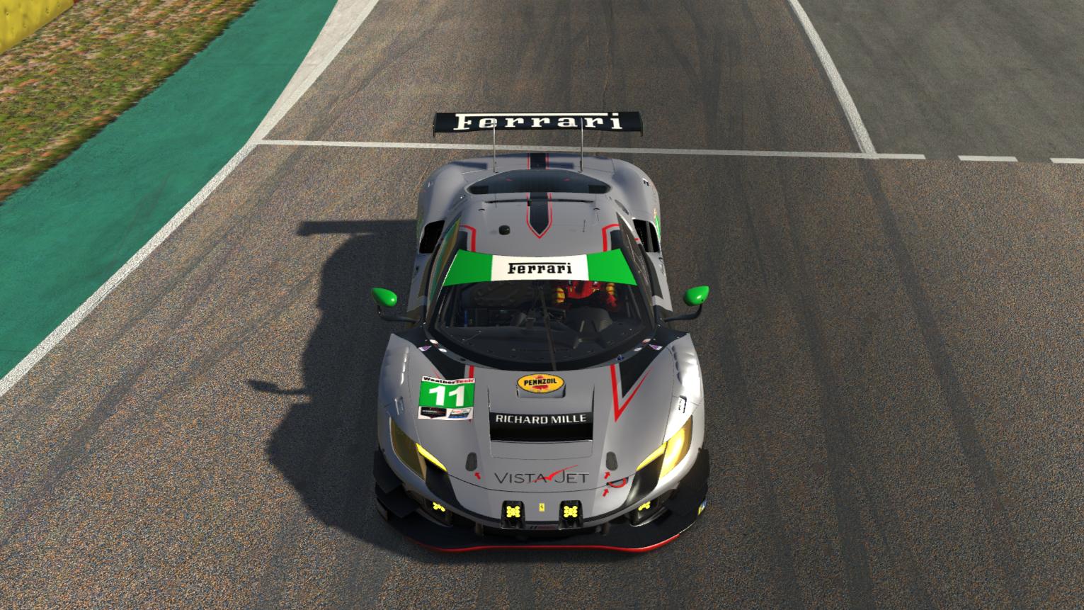 VistaJet AFcorse Ferrari 296 GT3 IMSA by David Silva14 - Trading Paints