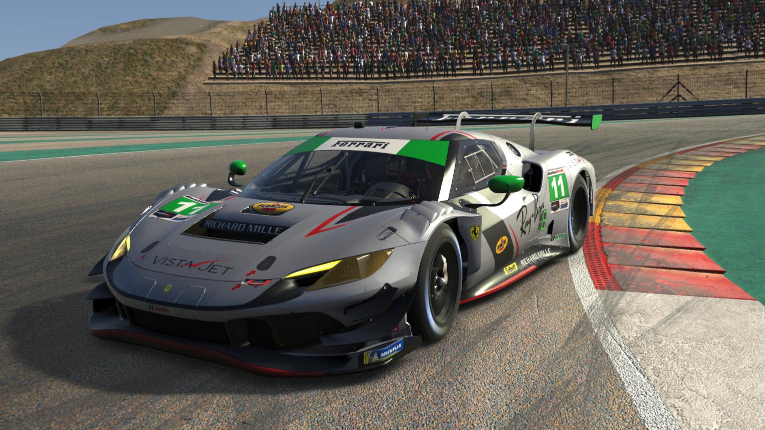 VistaJet AFcorse Ferrari 296 GT3 IMSA by David Silva14 - Trading Paints