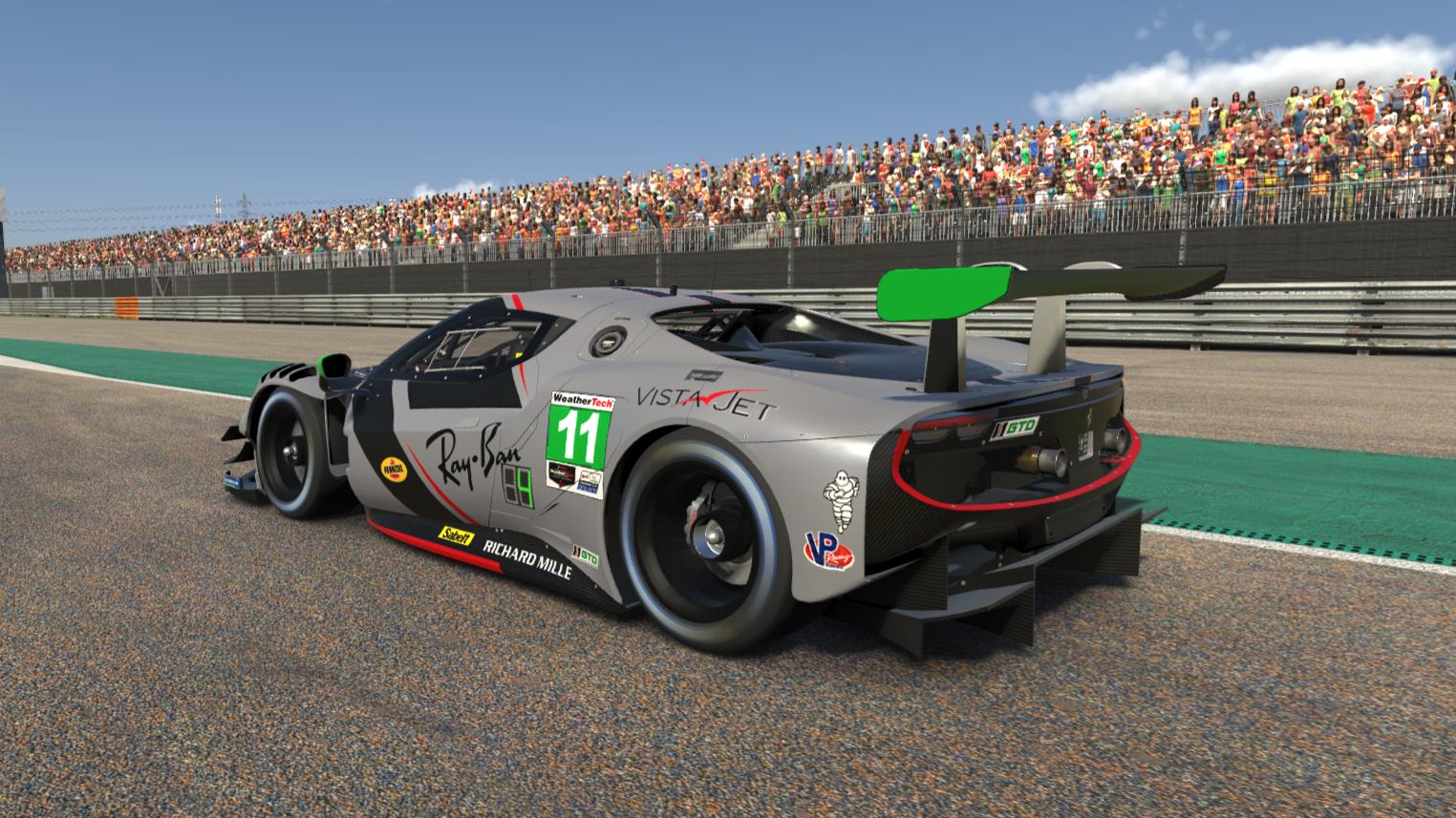 VistaJet AFcorse Ferrari 296 GT3 IMSA by David Silva14 - Trading Paints