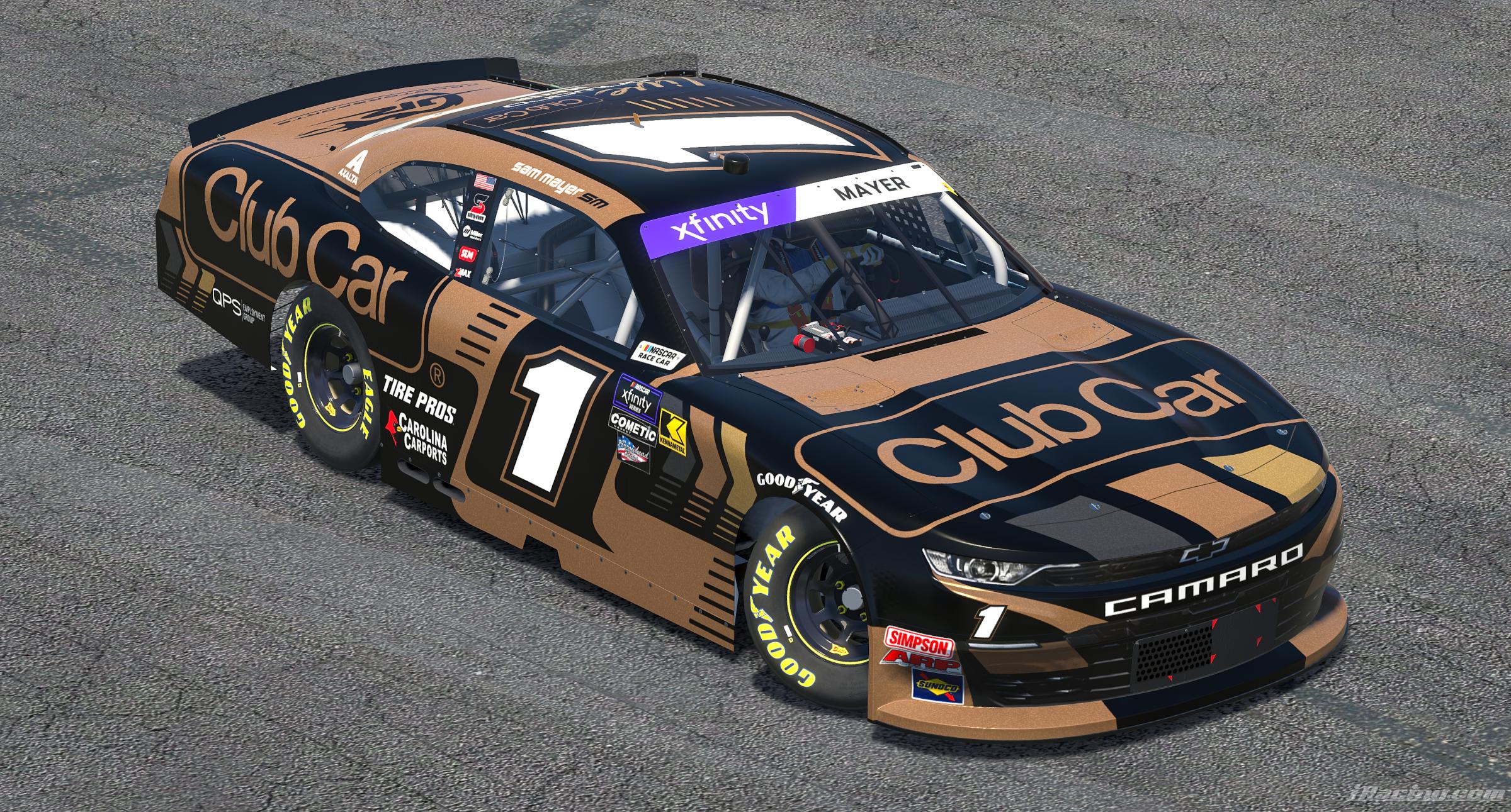 2024 Sam Mayer Club Car Camaro (No #s) by Ryan A Williams - Trading Paints