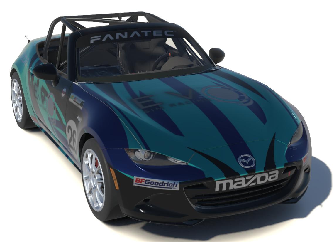 Evo Sim Racing Cyd Splurge Mx5 by Stephen Evason - Trading Paints