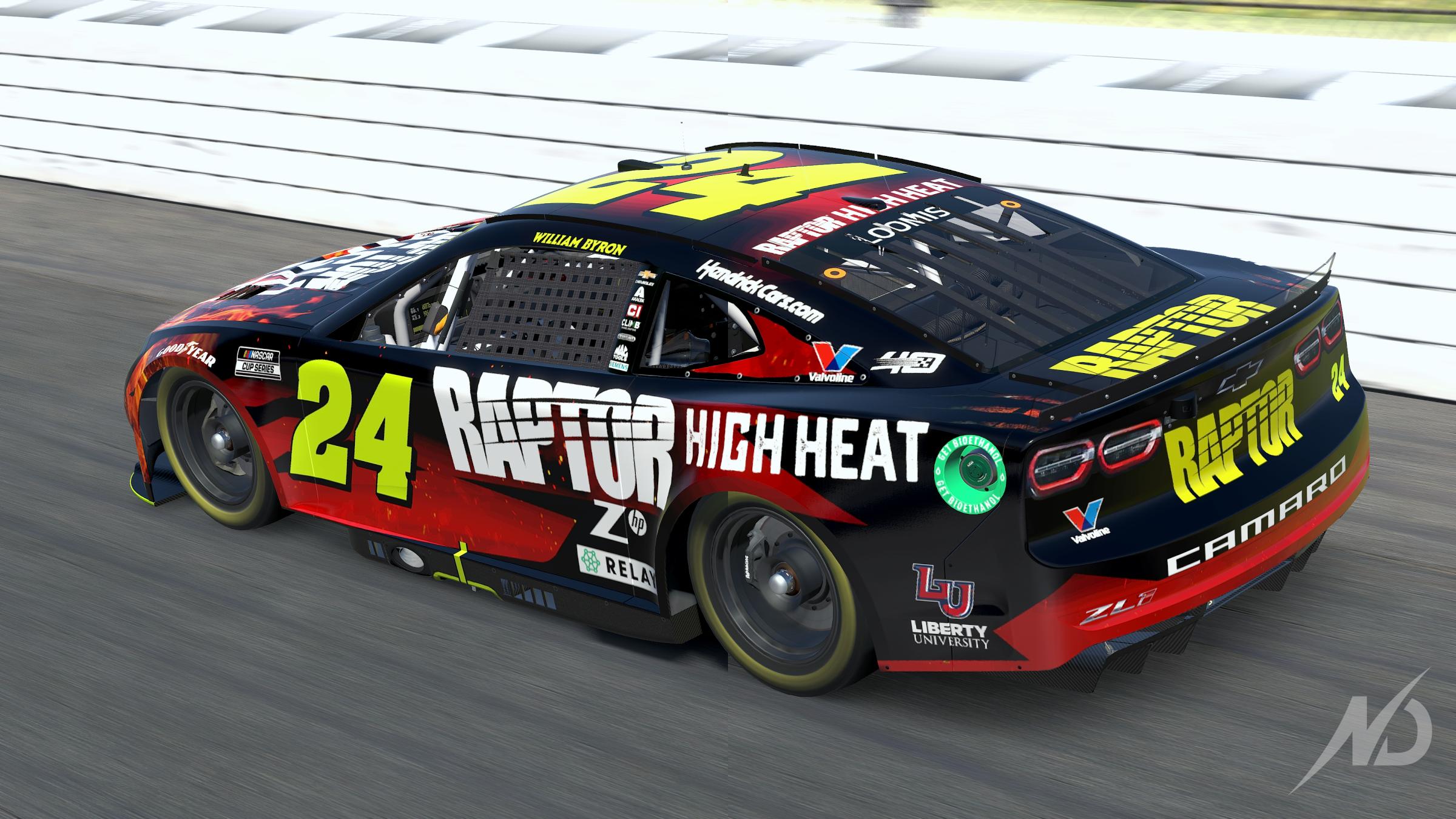 William Byron Raptor High Heat 2024 Sim Stamped by Colton Loomis ...