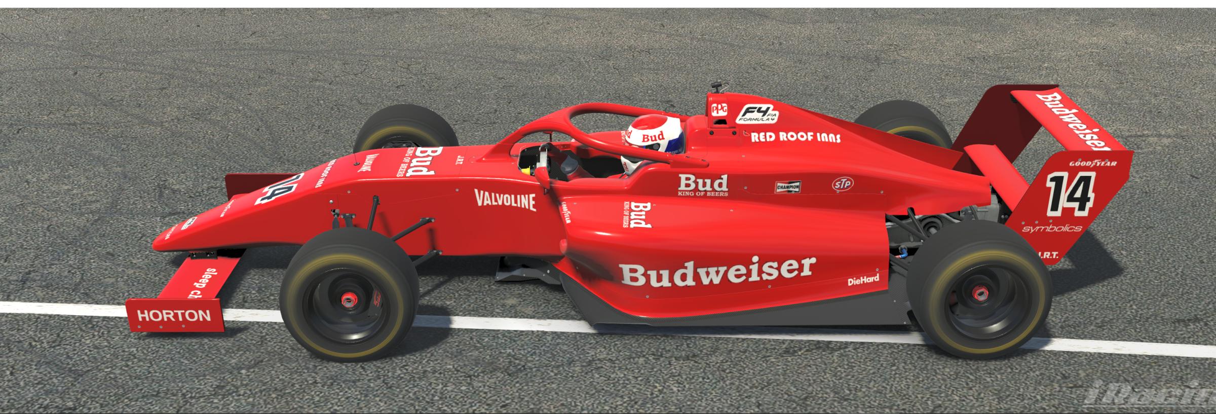 Budweiser F4 by Bruce Funderburg - Trading Paints