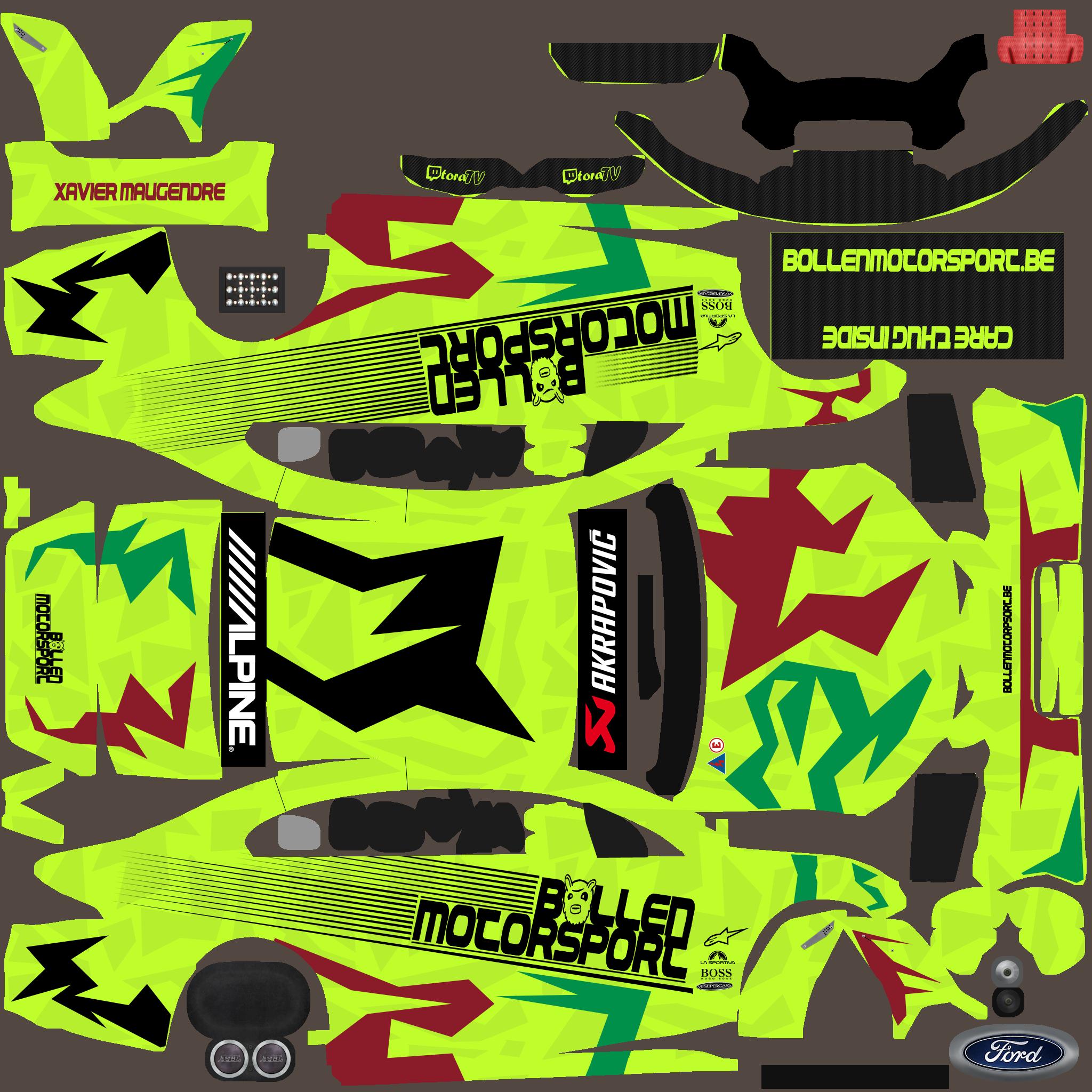 Ford V8sc 2014 BM Fluo XMAU by Cedric Bollen - Trading Paints