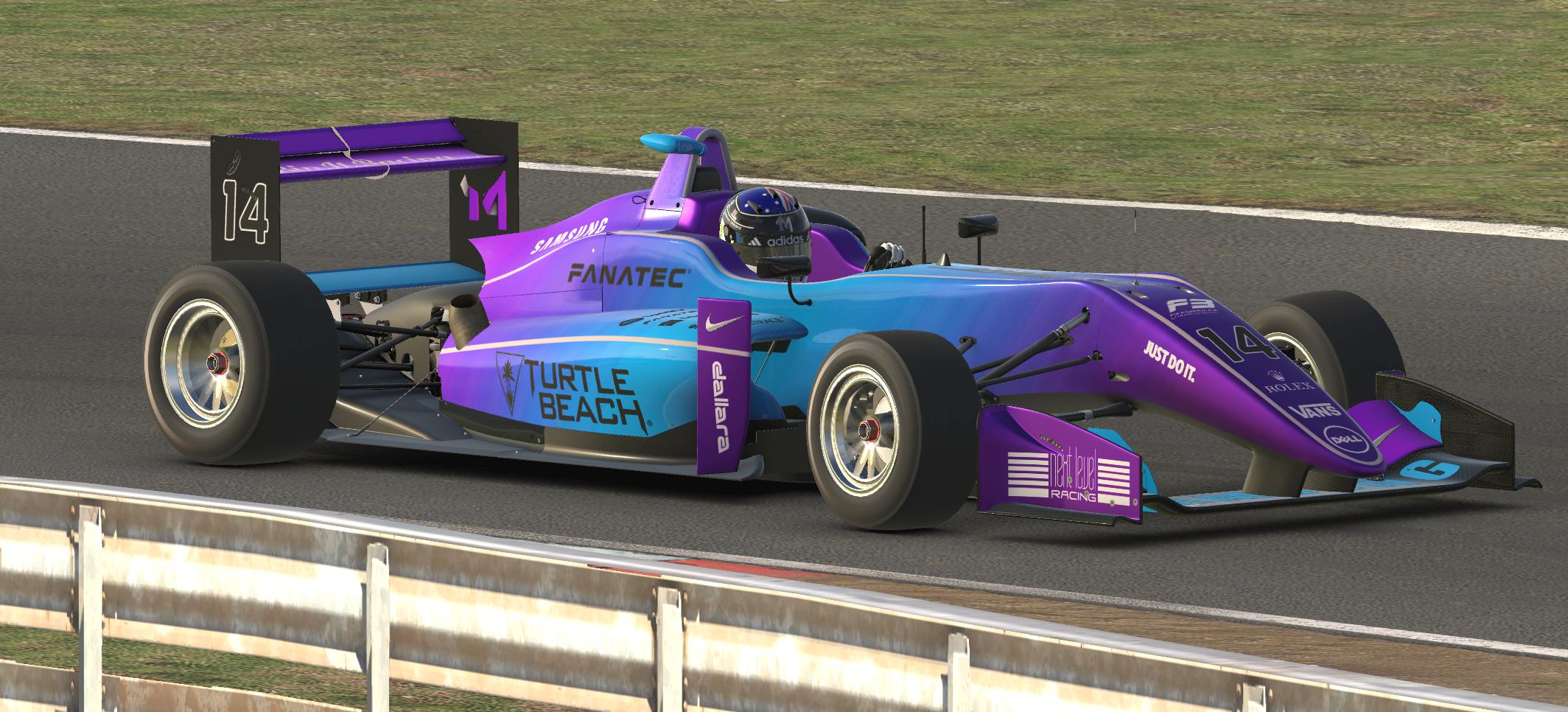 Bin It Racing F3 Mort Blue & Purple by Sam Mort - Trading Paints