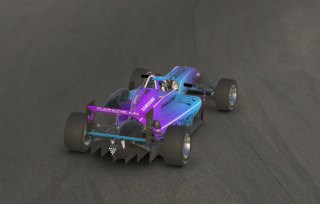 Bin It Racing F3 Mort Blue & Purple by Sam Mort - Trading Paints