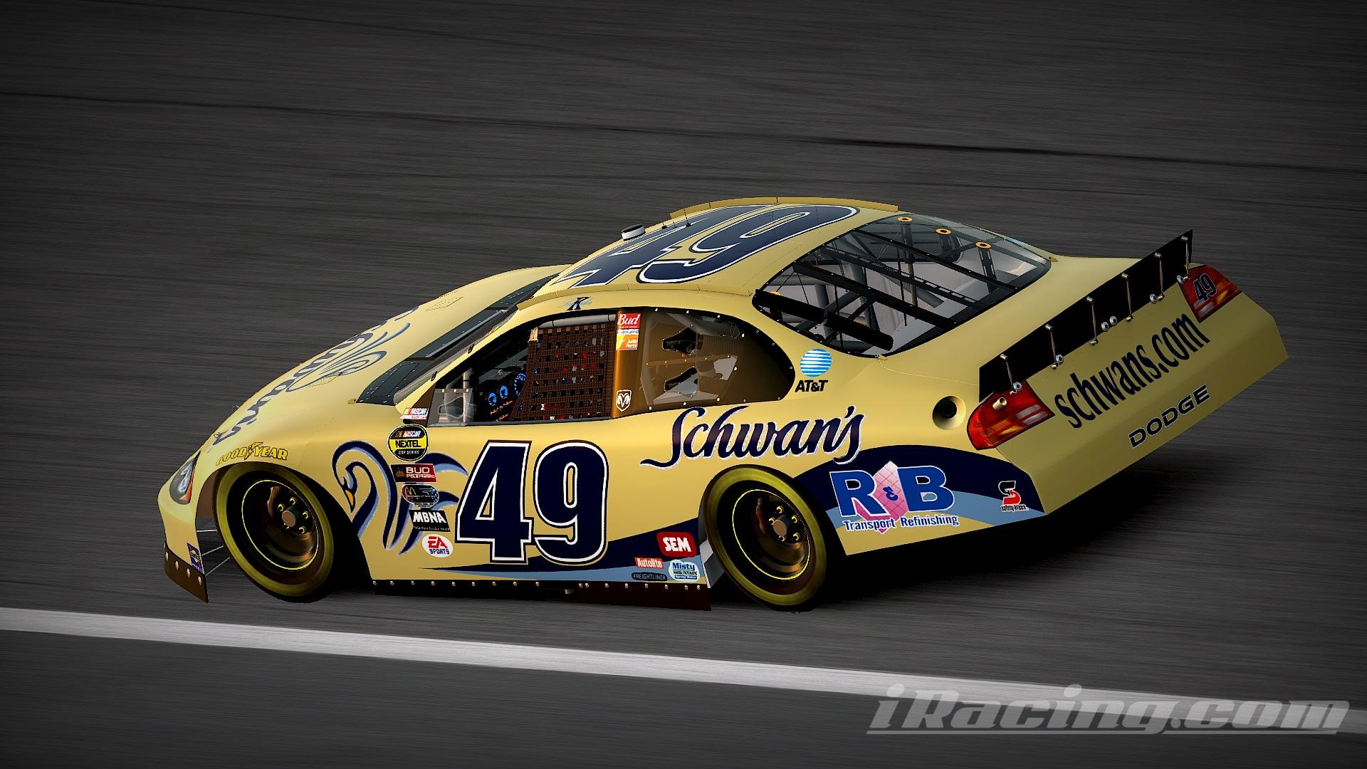 #49 Ken Schrader 2004 Schwans v1 Dodge Sim Stamped Number by Christian ...