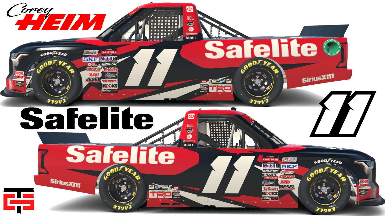 Corey Heims 2024 Safelite (#11) by Benjamin W. Rogers - Trading Paints