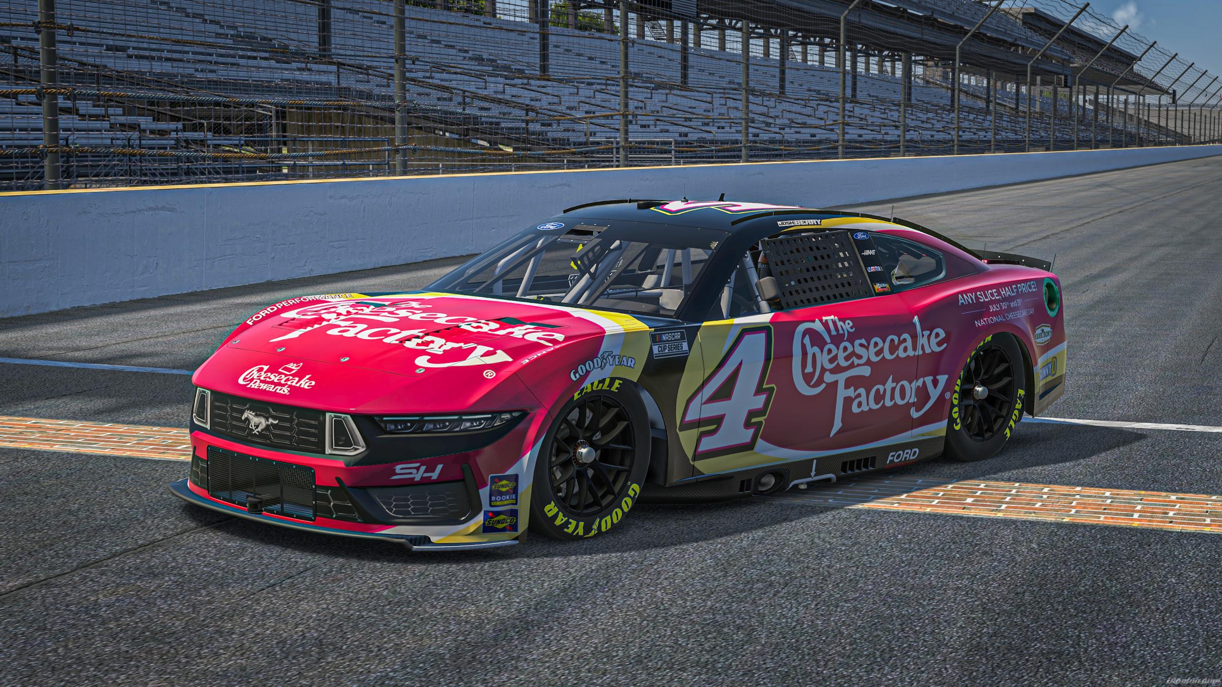 Josh Berry | Fantasy The Cheesecake Factory | Sim Stamped Numbers by ...