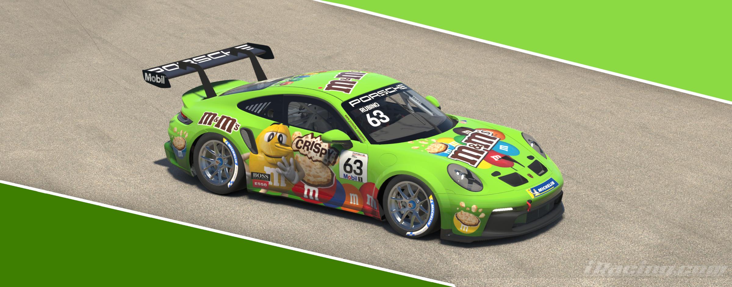Kyle Busch Crispy M&Ms - Porsche by John Rubino - Trading Paints
