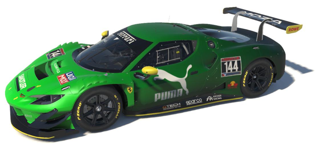 Ferrari 296 GT3 WPS green by Manuel Siemann - Trading Paints