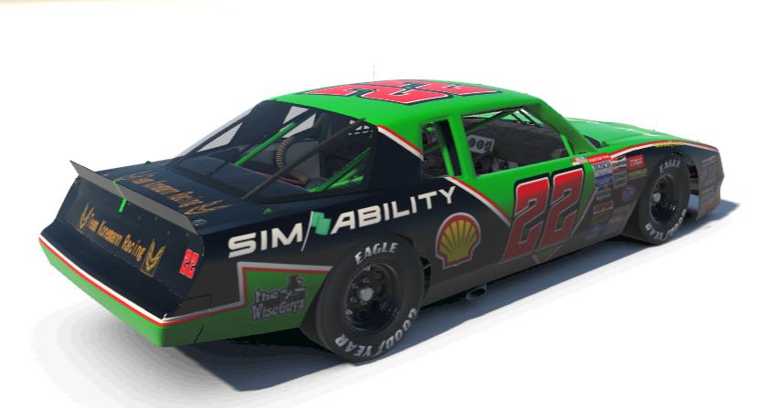 Steven Kiefer SimAbility 87 Monte by Billy Wise - Trading Paints