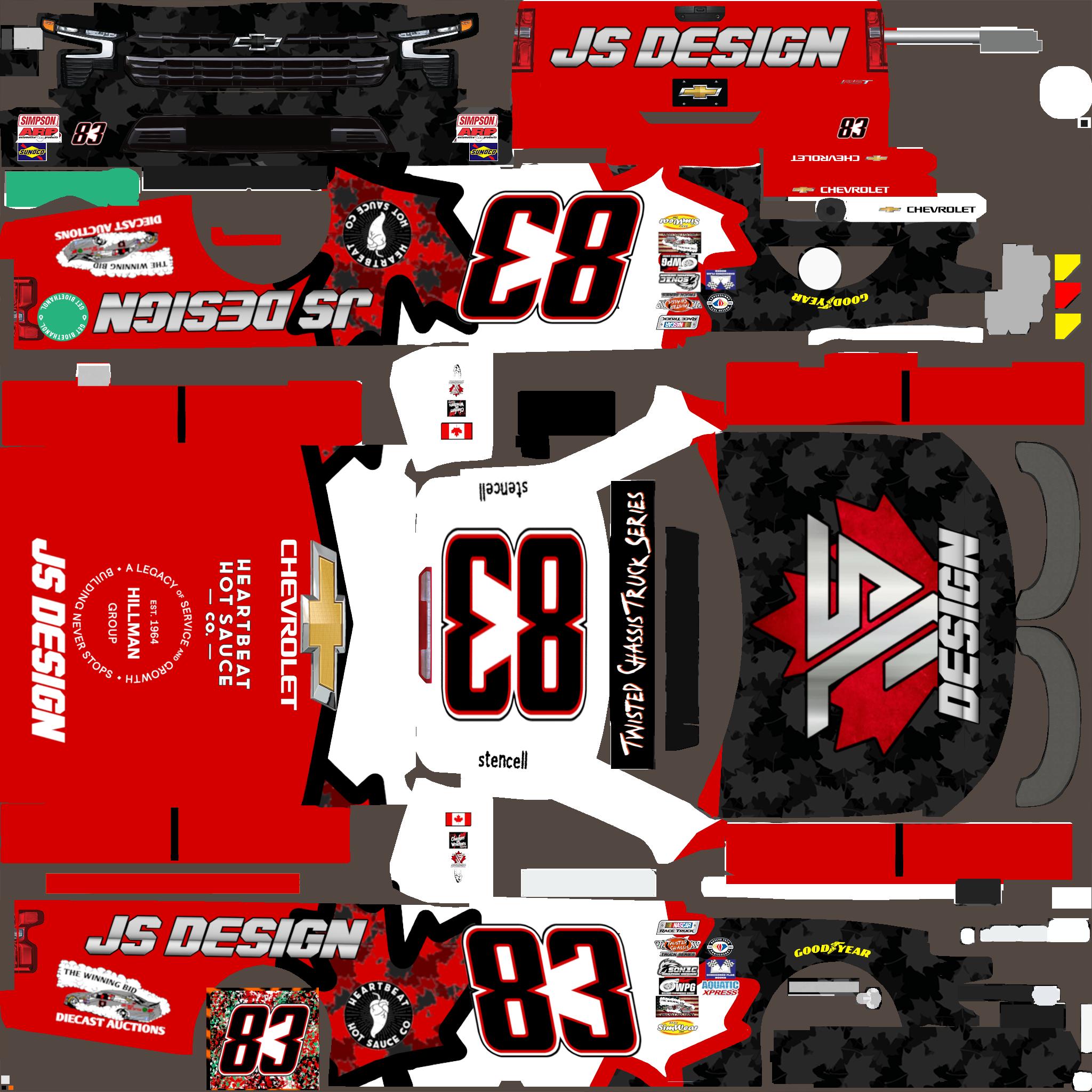 #83 JSDesign Truck by Jordan S. - Trading Paints