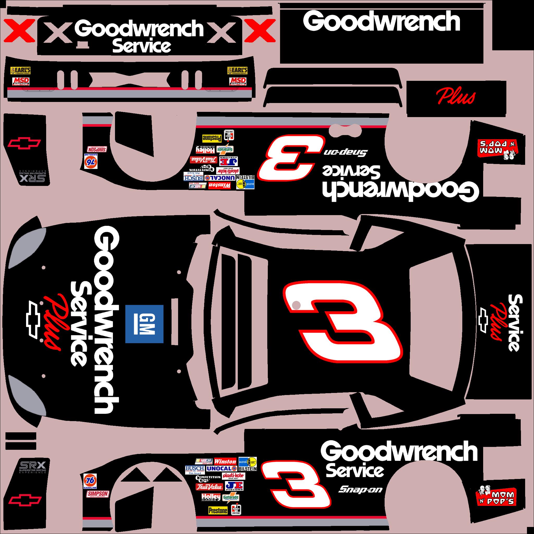 SRX Earnhart Goodwrench by Clyde Coman - Trading Paints
