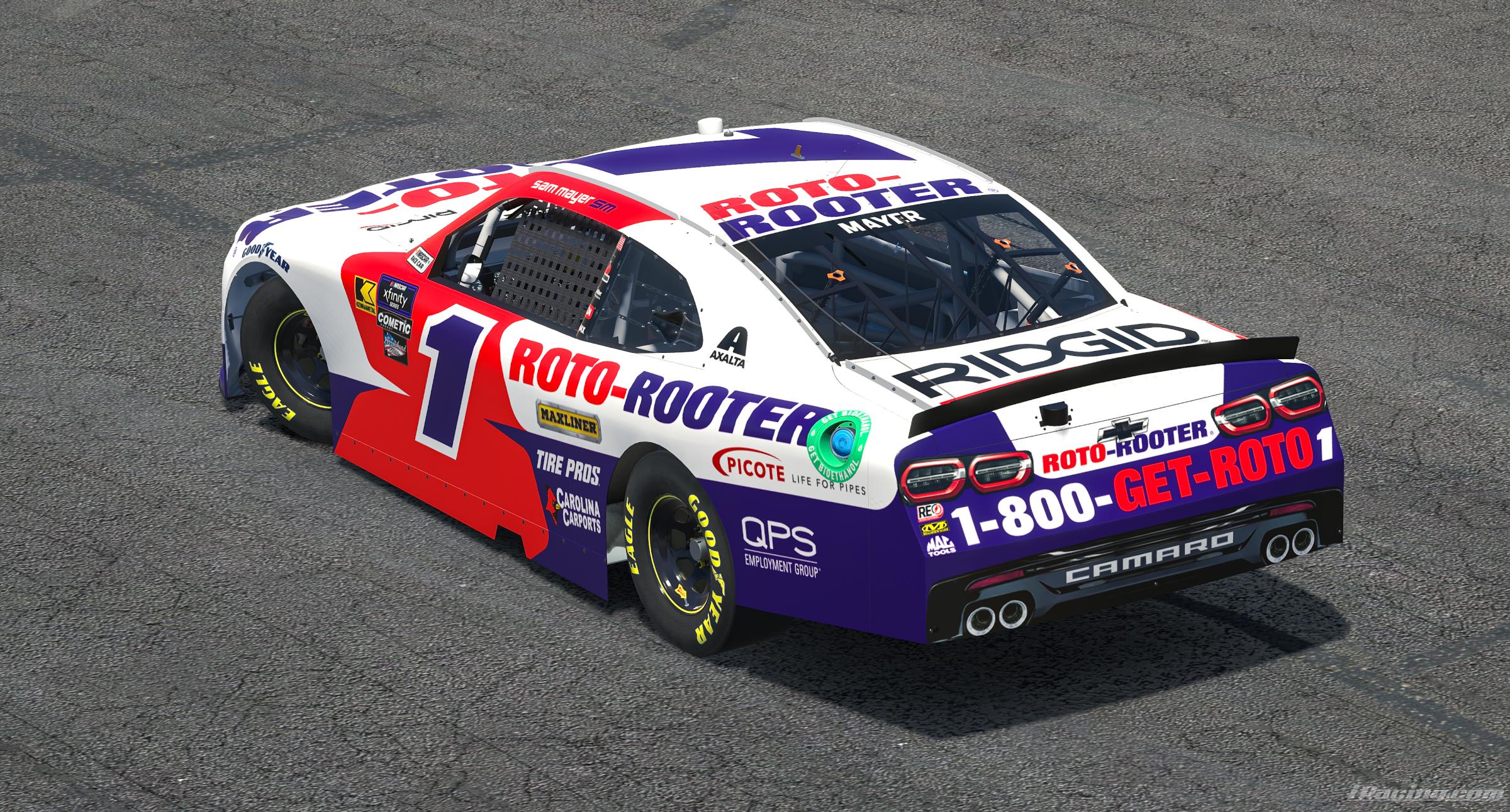 2024 Sam Mayer Roto Rooter Camaro No S By Ryan A Williams Trading 3889