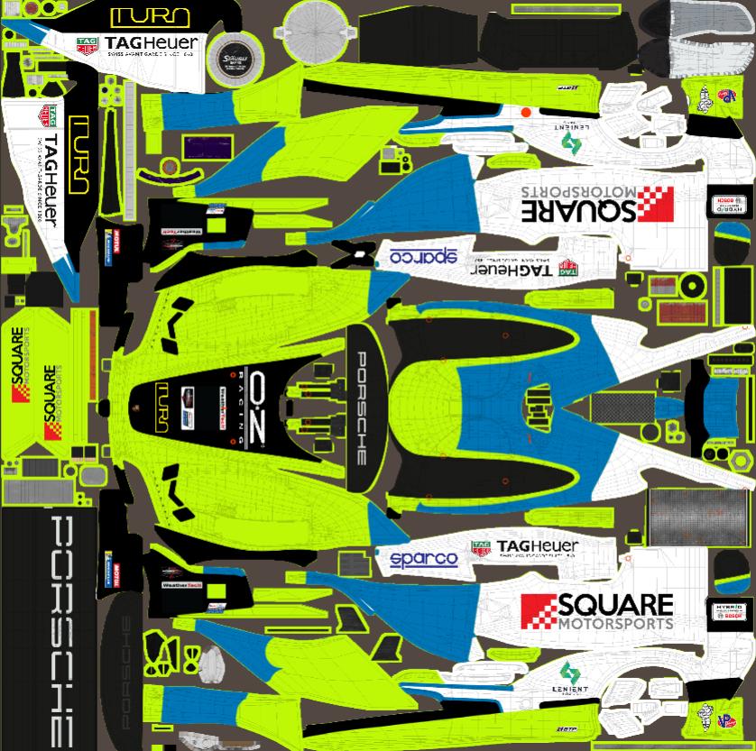 Square Blue 963 GTP by Caolan D. - Trading Paints