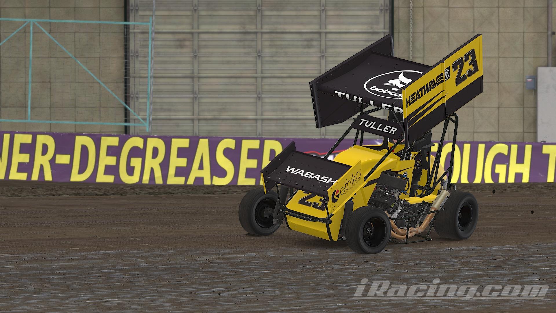 2024 Bardahl Yellow Winged Micro Sprint by Ardell Allen - Trading Paints