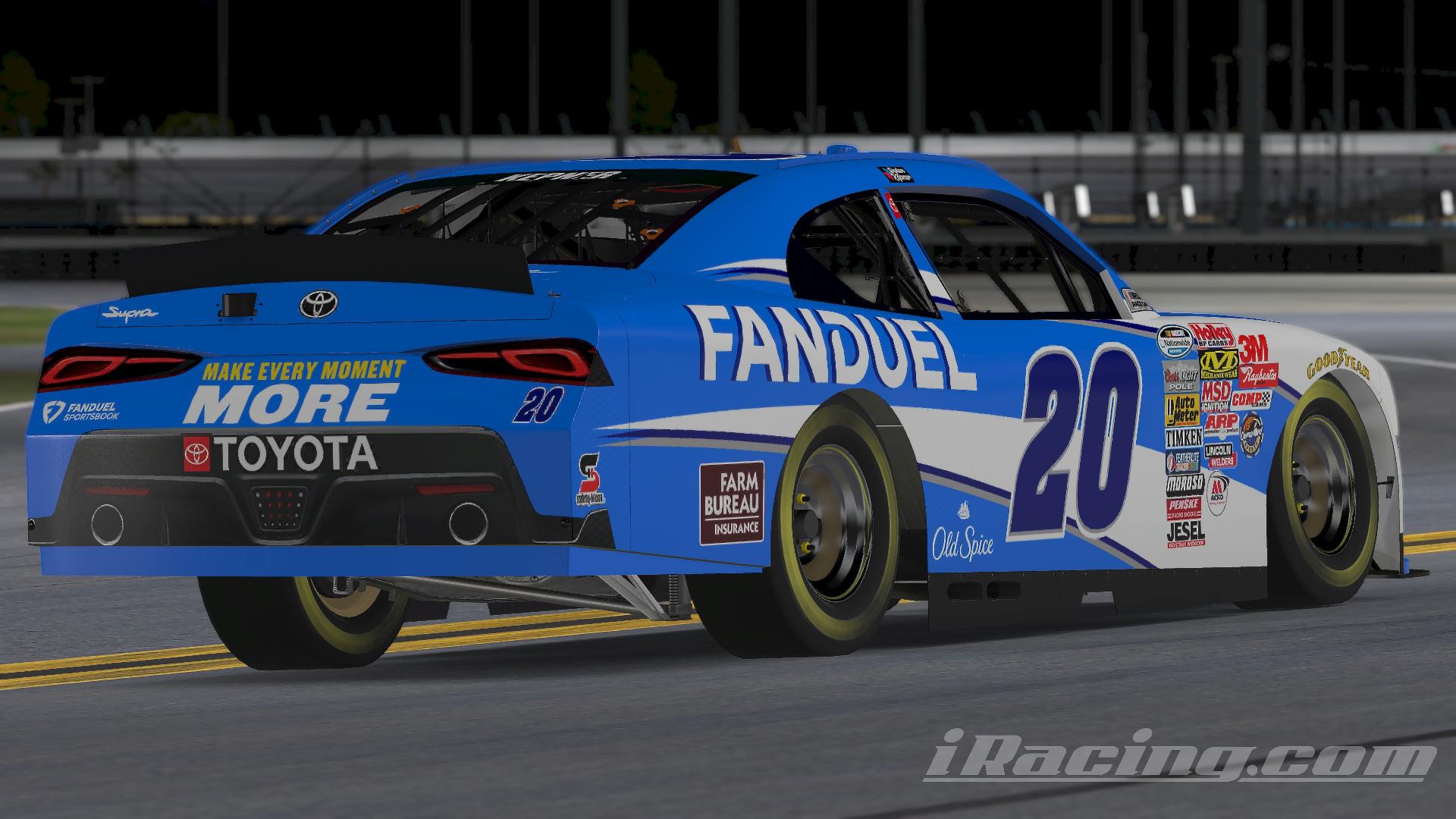 Fanduel (Old Spice) Toyota Supra by Dylan K. - Trading Paints