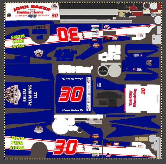 Adam Baker "Earl Throwback" by Brant Mickel - Trading Paints