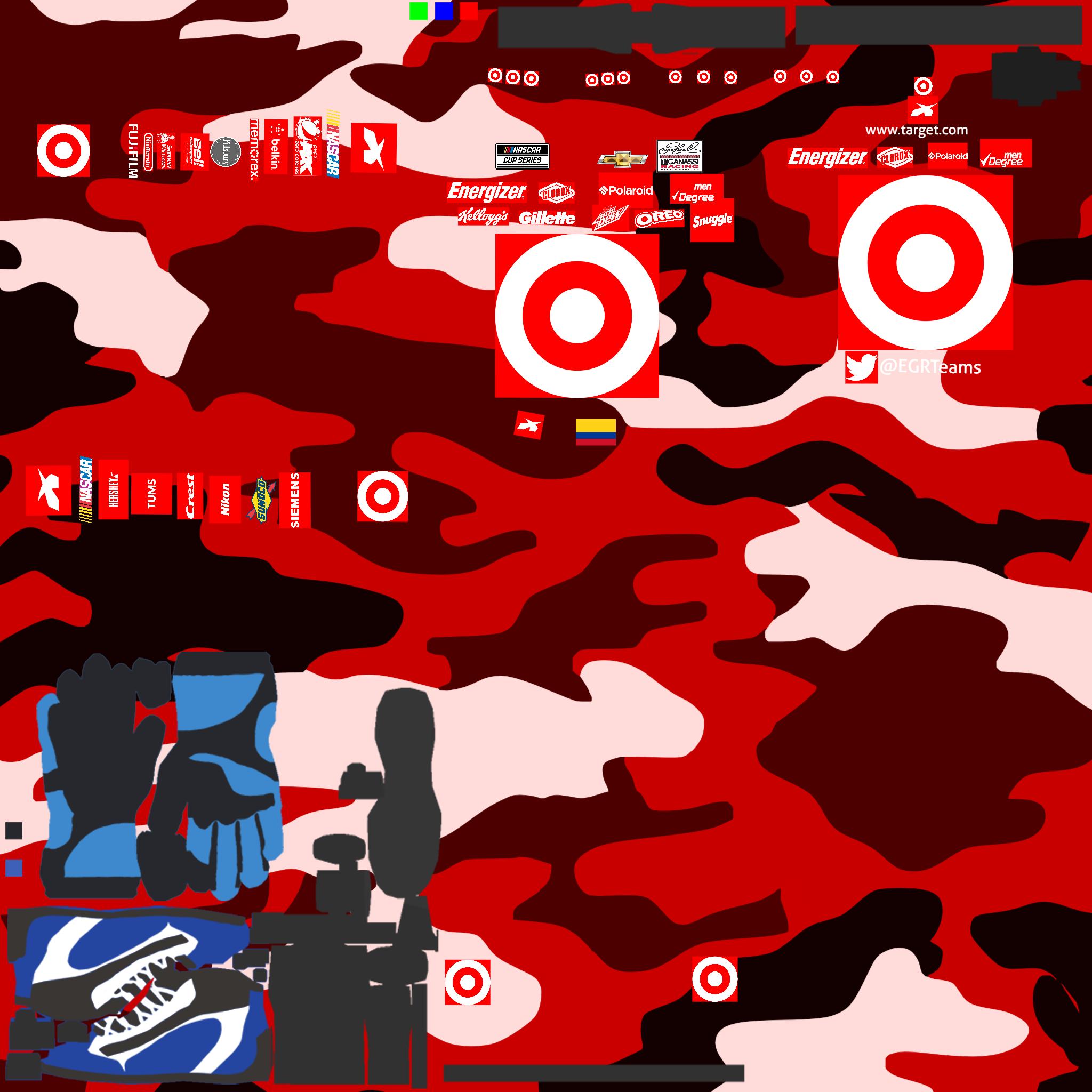 Juan Pablo Montoya Target / Red Camouflage / Pat Tillman Foundation ...
