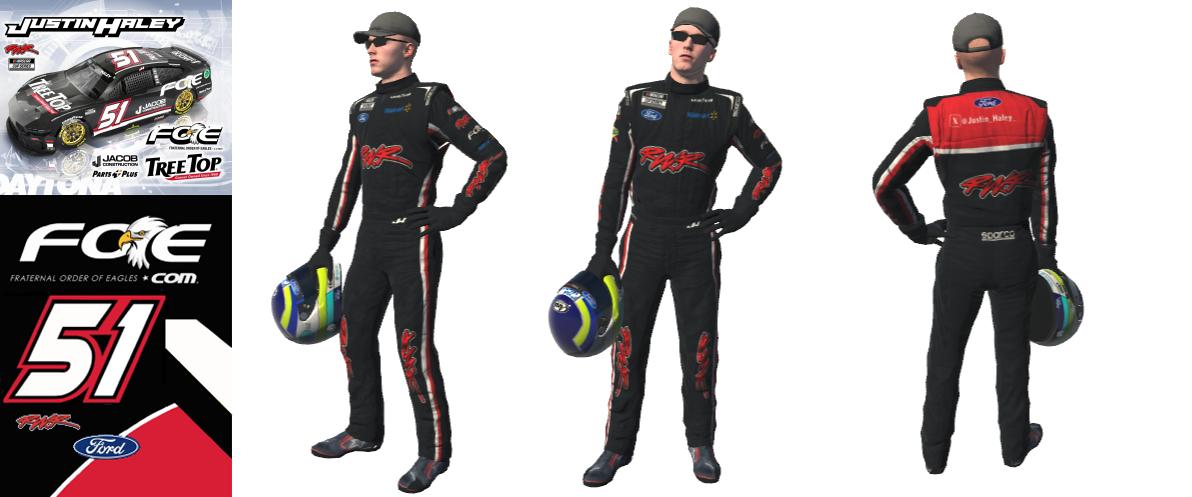 2024 RWR #51 Justin Haley Rick Ware Racing suit. by Micael Hagstrom ...