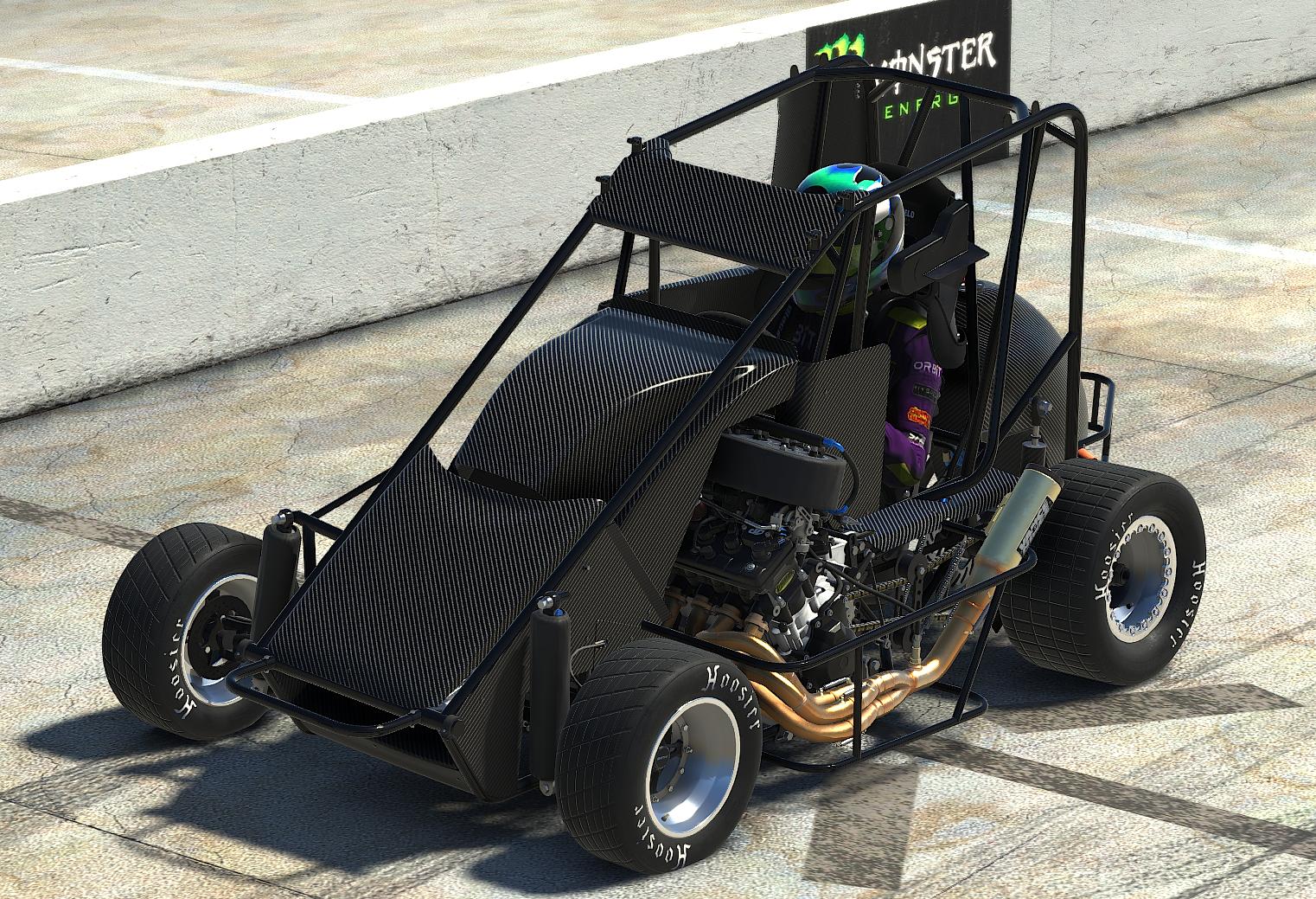 Carbon Fibre Dirt Non-Winged Micro Sprint Car by Cameron Dance ...