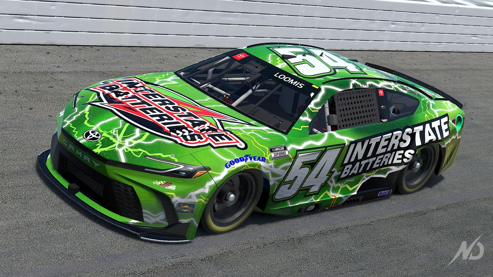 Ty Gibbs Interstate Batteries 2024 Sim Stamped by Colton Loomis ...