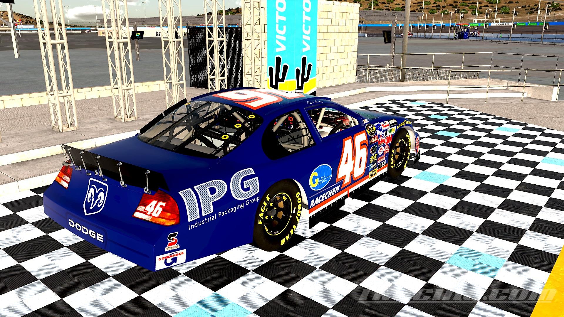 #46 Carl Long 2004 Al Smith Dodge Intrepid Sim Stamped Number by ...