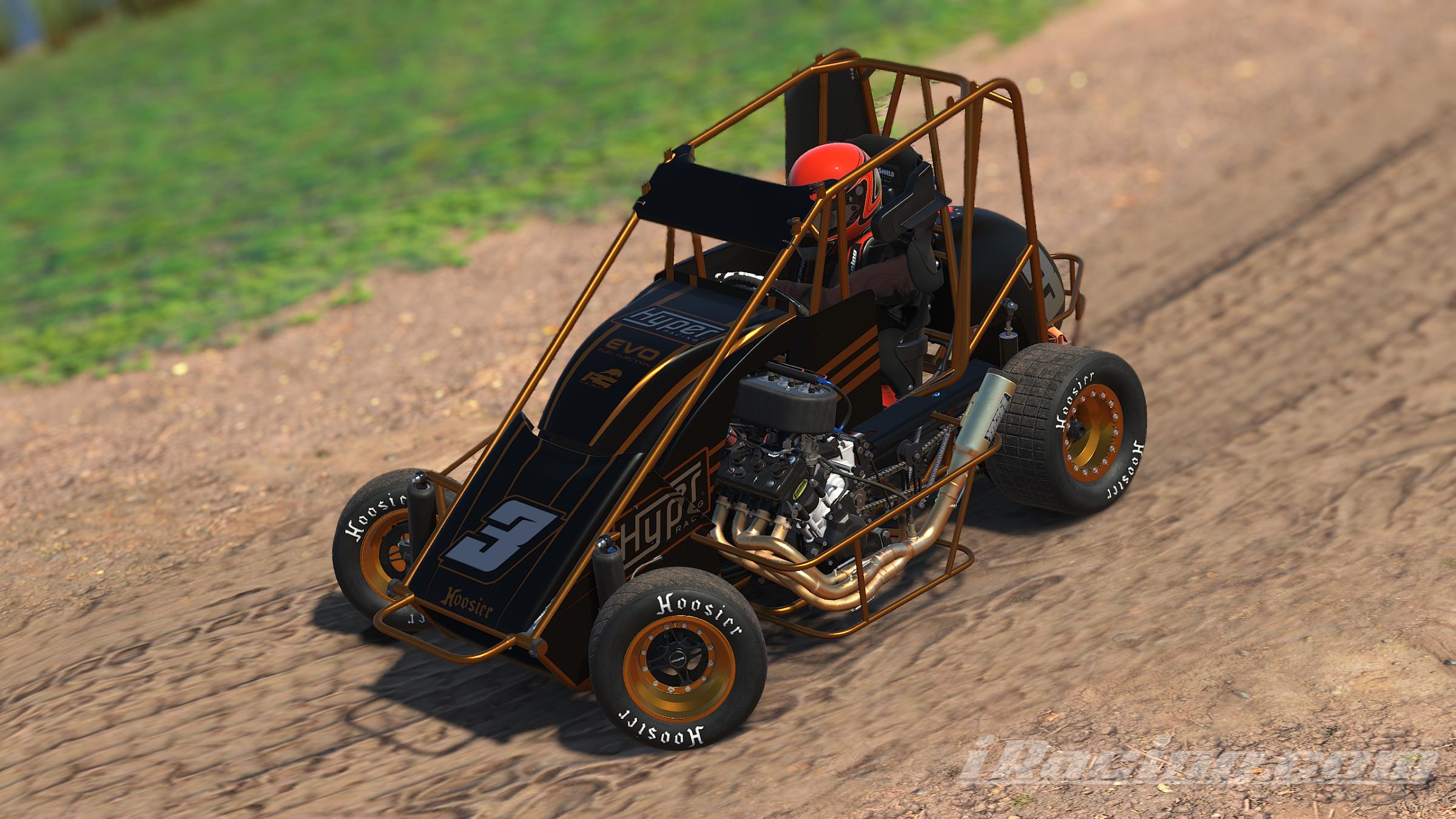 HyperRacing Dirt Micro Sprint v2F 2024 gold TP by Doyle Lowrance ...