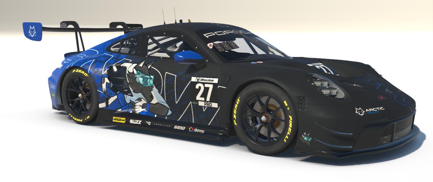 Bravo Snow Schatten | Porsche 992 GT3 R by Danilo Vaz - Trading Paints