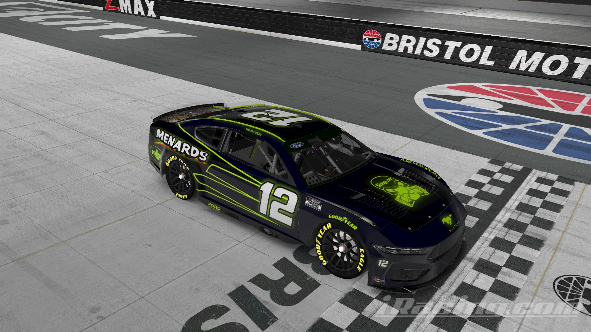 blue and green nextgen 12 car by Trevor Haley - Trading Paints
