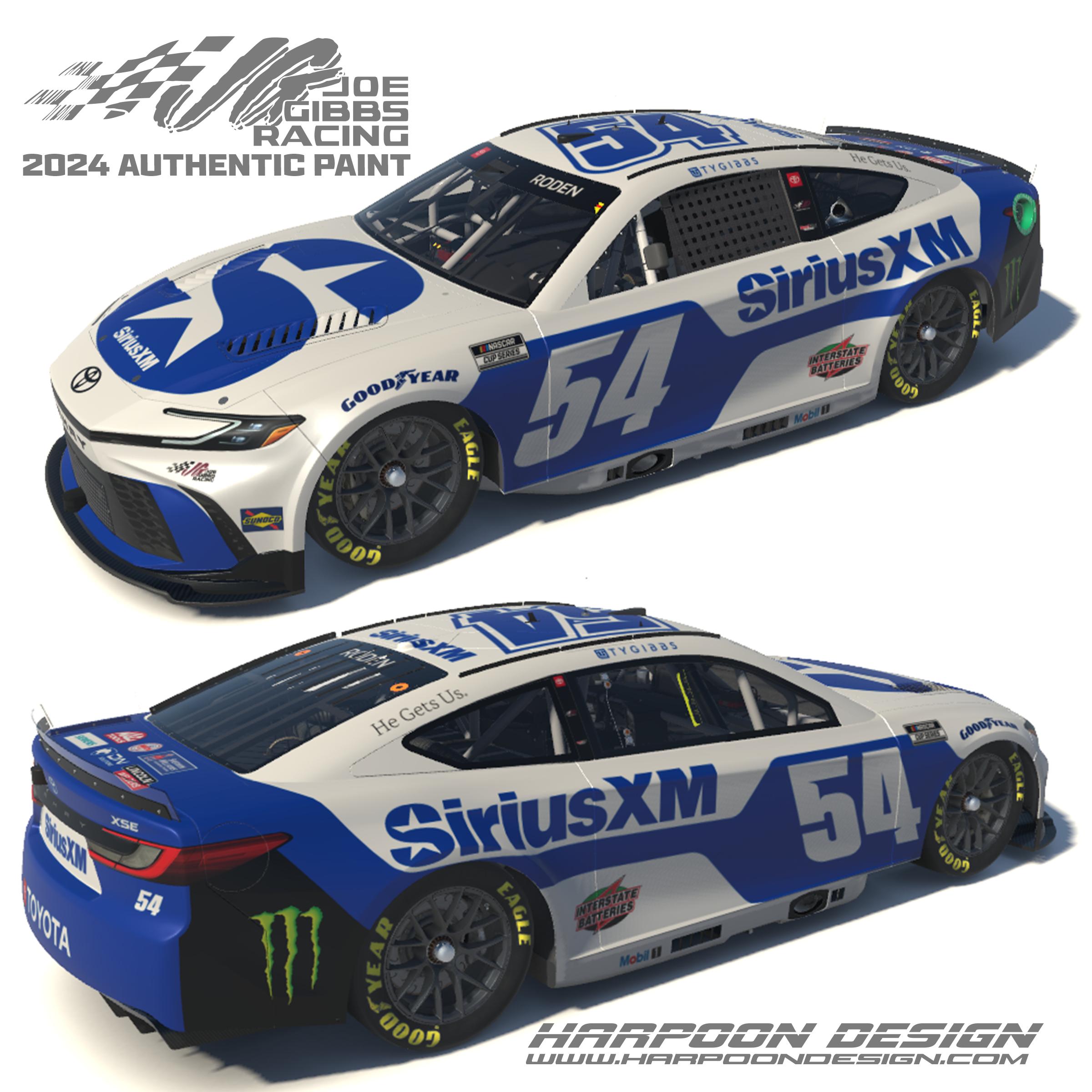 2024 Ty Gibbs Sirius Camry No Num by Brantley Roden - Trading Paints