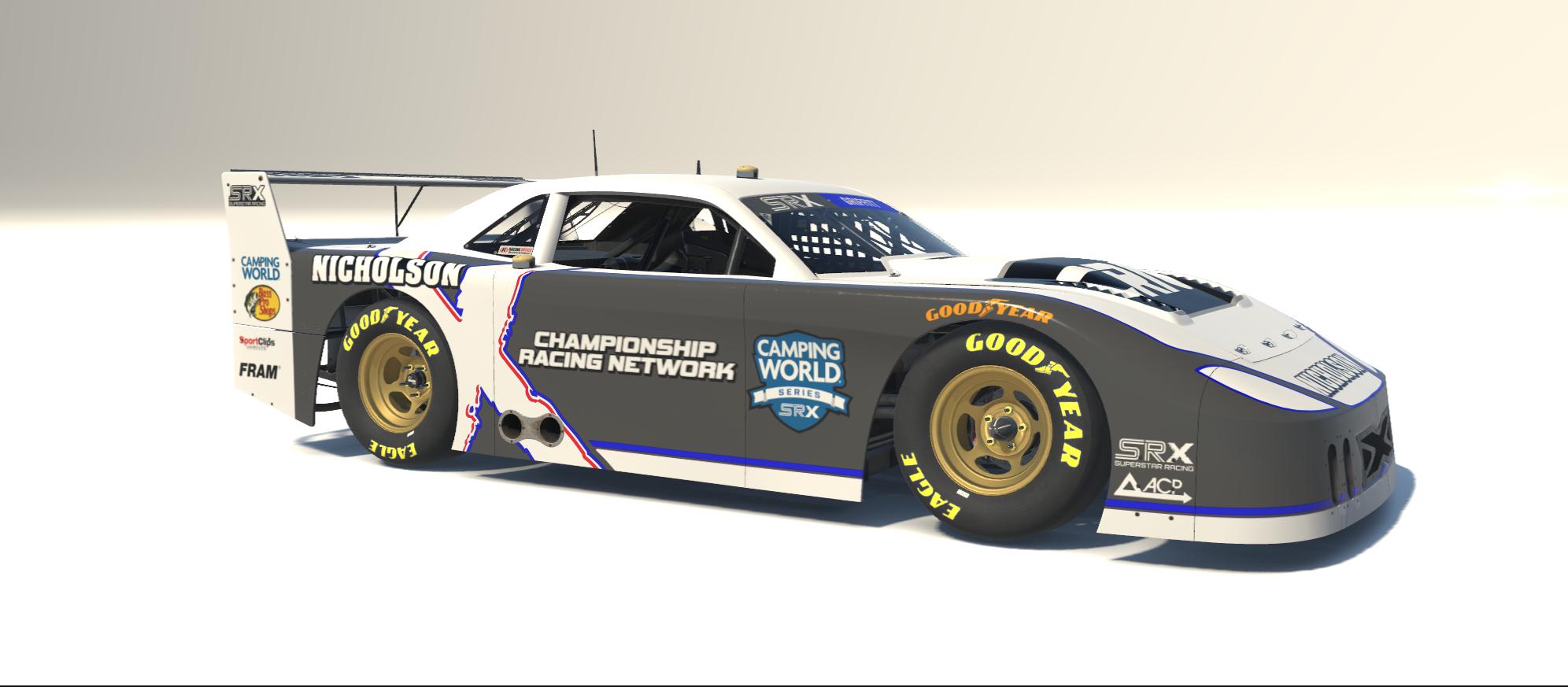 SRX CRN White no number by Frank Griffitt - Trading Paints