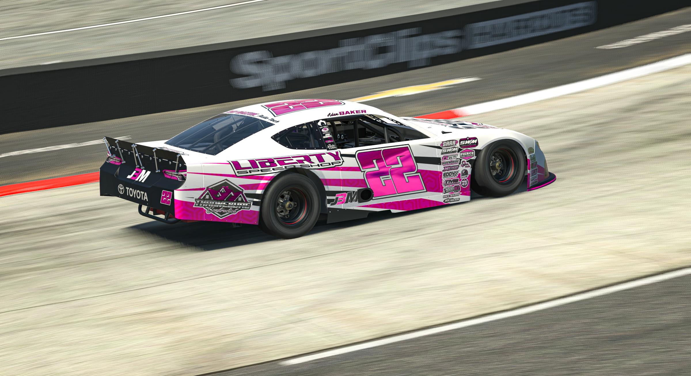 Adam Baker-#22 by Michael J. Steele - Trading Paints